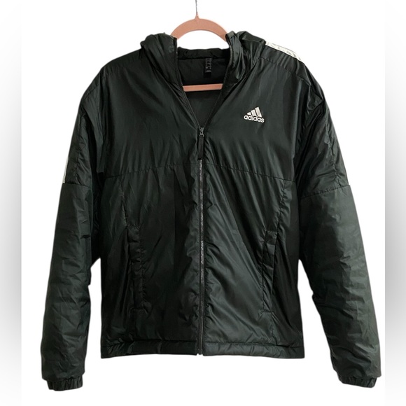 adidas | Jackets & Coats | Adidas Olive Green Windbreaker Jacket With ...